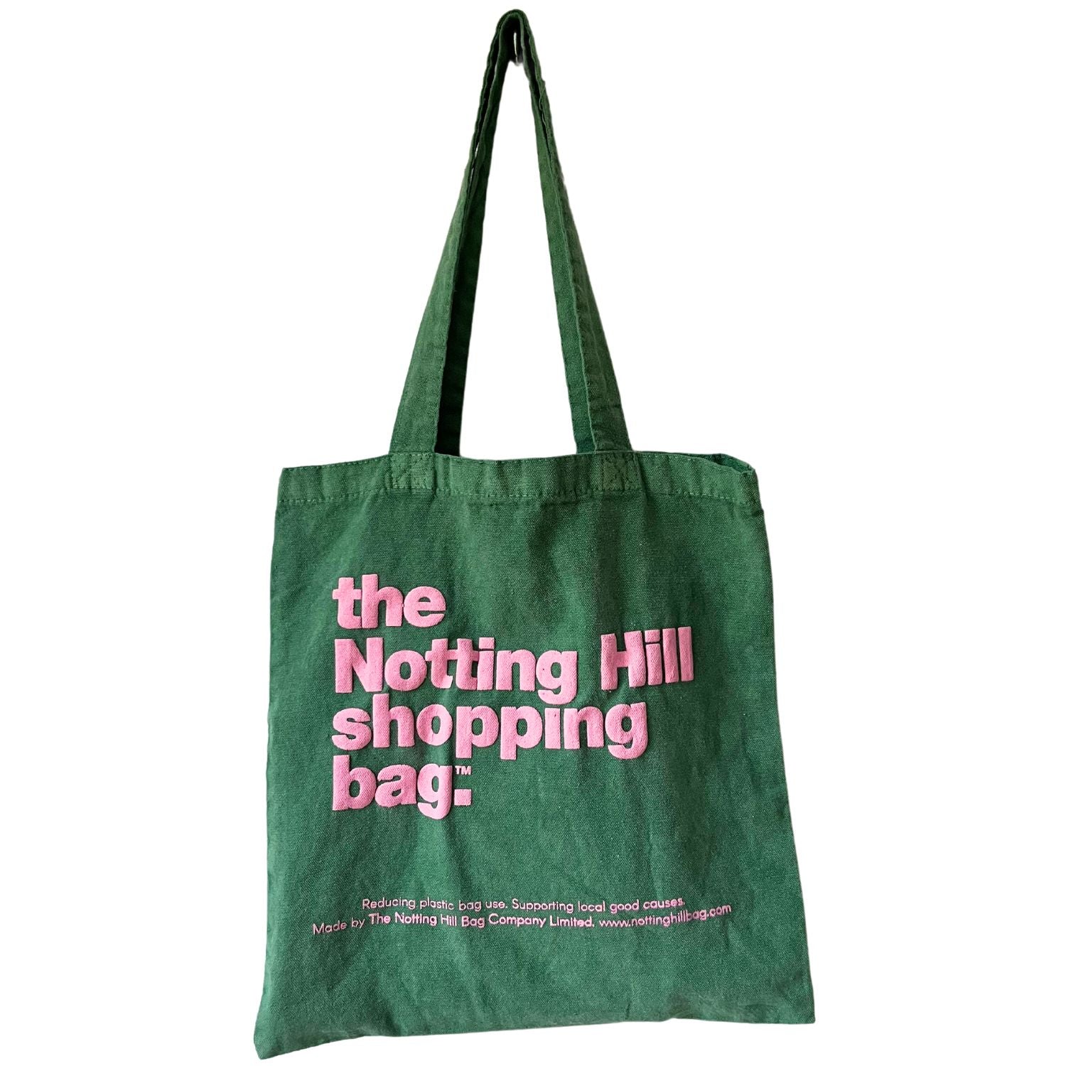The Notting Hill Shopping Bag™ | Mini Collection | Green with pink ...